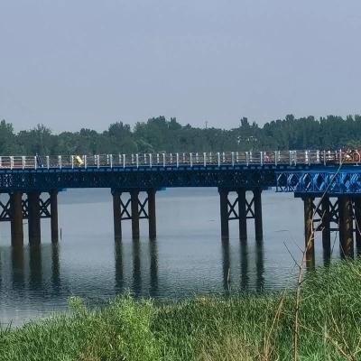 China GB Q235 Prefabricated Steel Truss Bridge Panel 3000mm x 1400mm with Heavy Load Capacity up to 12676.1 kN.m for sale