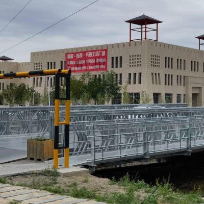 China Q345-Q460C Grade Double Lane Bailey Bridge 7.35m Span with 3375 kN.m Moment Capacity and Heavy Loading Design for sale