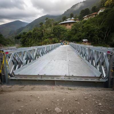 China Bailey Bridge for Sale Adjustable Span 321 Type High Load Capacity Fast Erection Steel Truss Bridge for sale