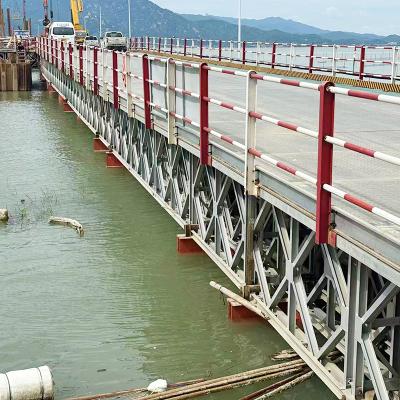 China Galvanized or Painting Modular Steel Truss Bailey Bridge - 10ft Panels, 3930.3 kN.m Load Capacity for Emergency & Construction Use for sale