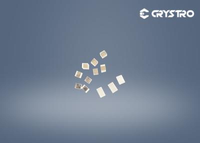 China TGG Crystal Square 3x3.5x5mm Magneto Optical Fiber Isolator Terbium Gallium Garnet for sale