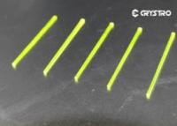 China Crystro Ce:LuAG Transparent Single Crystal 95mm Diameter for LED Lighting with 6.73 g/cm³ Density and 80 ns Decay Time for sale