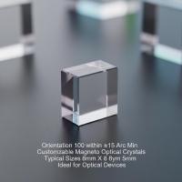 China Magneto Optical Crystal Tb3Ga5O12 8mm x 8mm x 5mm Orientation <100> ±15 Arc Min Customizable for Fiber Isolator for sale