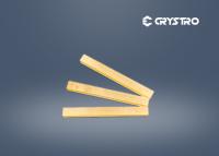 China 4x4x50mm LGS Langasite Single Crystal Bar with Au Coating for SAW BAW Devices for sale