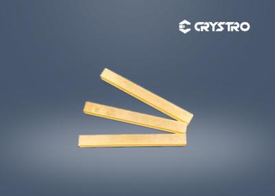 China 4x4x50mm LGS Langasite Single Crystal Bar with Au Coating for SAW BAW Devices for sale