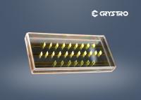 China 10x10x1mm Ce:GAGG Scintillation Crystal for γ-Ray Detection - 6.63 g/cm³ Density, 1850℃ Melting Point for sale