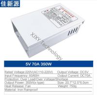 China 5V 350W 70A Iron Shell Rainproof LED Power Supply IP54 Light Box LED Tube for sale