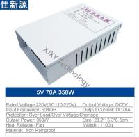 China 5V 350W 70A Iron LED Strip Light Power Supply Rainproof LED Tube Light Box for sale