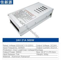 China Signboard Light Led Module Power Supply 24V 500W 20.1A IP54 Rainproof for sale