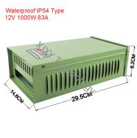 China Rainproof IP54 LED Module Power Supply 12V 1000W 83A LED Strips Light Box for sale