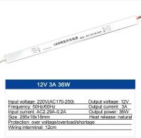 China 3A 12V 36W IP20 Ultra Thin LED Driver Aluminum Light Strip Line LED Module for sale