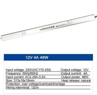 China Transformer Indoor LED Driver Ultra Thin 12V 48W 4A Light Strip Line Light for sale