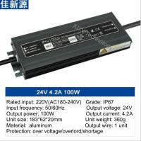 China IP67 Waterproof LED Power Supply 24V 100W LED Driver Light Strip Light Box Module for sale