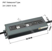 China 24V 250W Neon Sign Power Supply IP67 Waterproof Signboard Light Box LED Module for sale