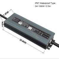 China 24V 300W Waterproof LED Power Supply IP67 12.5A For Washing Wall Light for sale