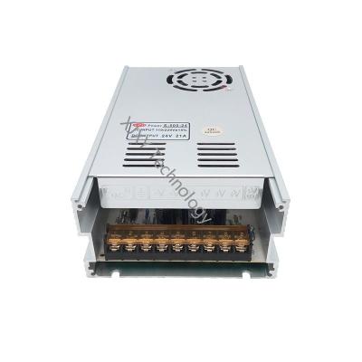China IP20 24V 21A 500 Watt LED Driver Fan Heat Release 24 Volt LED guardrail tube for sale