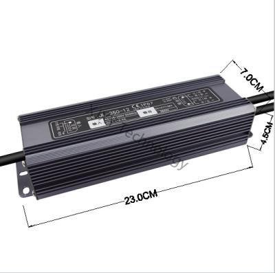 China 29A 350W 12V Waterproof LED Driver IP67 Light Strips Wall Light LED Transformer for sale