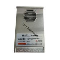China Steel Rainproof LED Power Supply 12V 400W IP54 Box Module LED Transformer for sale