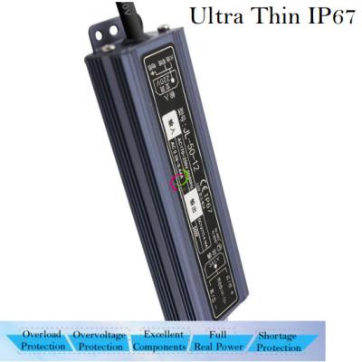 China In Wall Light Box In Wall LED Power Supply 12V 50W Waterproof IP67 Ultra Thin for sale