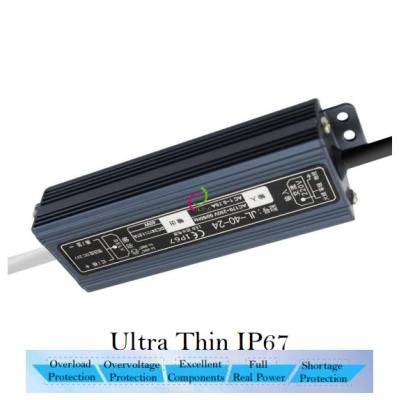 China Waterproof Light Box Power Supply 50Hz / 60Hz LED Driver 24V 40W 1.67A for sale