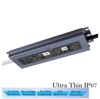 China Thin IP67 LED Drivers Power Supply 24V 150W 6.25A For Wash Wall Light Strips Light for sale