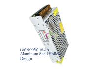 China Aluminum 12V 200W IP20 Power Supply 16.5A Light Box LED Signboard 50Hz / 60Hz for sale