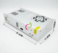 China 16.5A 24V 400W Power Supply IP20 Underground Light Box Minunum Fan for sale
