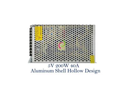 China 220V 5V LED Driver Power Supply 200W Aluminum Punch Light LED Module Display for sale