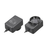 China White / Black Plastic Wall Mount Power Adapter Over Current Protection for sale