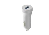 China Black Single USB Car Charger 5V 2.4A 12W with CE/CCC/PSE Certifications and 50,000 Hour MTBF for sale