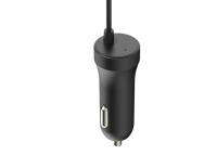 China Black Single USB Car Charger 5V 2.4A 12W with CE/CCC/PSE Certifications and 50,000 Hour MTBF for sale
