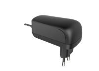 China 12V 2A AC DC Power Adapter Black / White With 2 Prong EU 2 Pin 3000ma for sale