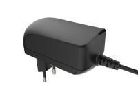 China 12V 2A AC DC Power Adapter Black / White With 2 Prong EU 2 Pin 3000ma for sale