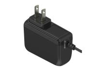 China Black US Plug Wall Mount Medical AC Power Adapter 12V 15V 24V Output with 50,000 Hours MTBF and Global Certifications for sale