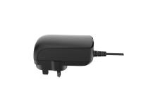 China 24W 12VAC AC DC Wall Mount Power Adapter With UK Plug Black 2000Ma Output for sale