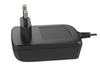 China 24V 1A Black EU Plug Universal Switching Power Supply With CE GS LVD Certificate for sale