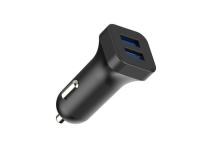 China Dual USB Car Charger with 2.4A-3.0A Output and 12V-24V Input Voltage for Fast Device Charging for sale