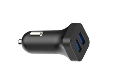 China Compact 12V-24V Dual USB Car Charger with 2.4A/3.0A Output and PD20W Fast Charging Technology for sale