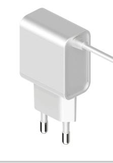 China 5V 2.4A/3.0A Fast Mobile Charger with EU KC US Plug - White Wall Adapter with Type C Cable for sale
