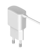 China 5V 2.4A/3.0A Fast Mobile Charger with EU KC US Plug - White Wall Adapter with Type C Cable for sale