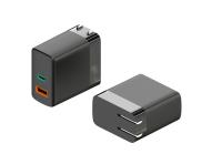 China Fullpower PD Power Adapter 20W-120W with Dual USB-C Ports and Foldable Plug Design for Fast Charging for sale