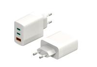 China 5V 2.4A / 5V 3.0A Fast Mobile Charger with EU KC US Plug - White Color with Multiple Safety Certifications for sale