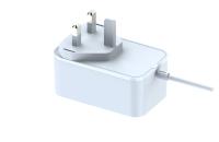 China Customizable 5-45 Watt Wall Mount Power Adapter  5-24v 0.5-3a White Or Black for sale