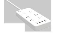 China 4 Port PD 32W Smart Power Strip with AC Socket 250V 16A 4000W Maximum Output for sale