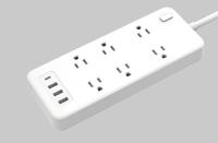 China 4 Port PD 32W Smart Power Strip with AC Socket 250V 16A 4000W Maximum Output for sale