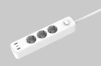 China 32W Smart Power Strip with 4000W AC Capacity and CE Certification - 3 Outlets with 20W USB-C Fast Charging for sale
