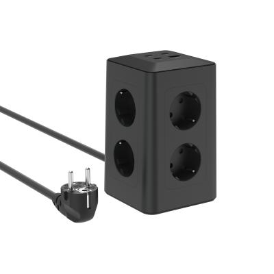 China PD 45W Smart Power Strip with 4 USB Ports, 250V 16A AC Socket and CE Certification for sale