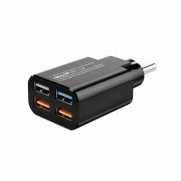 China Dual USB Car Charger 2.4A 3.0A for 12V-24V Input EU AU UK US for sale