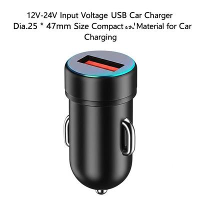 China 2.4A Dual USB Car Charger 12V-24V Input for Smartphones Tablets for sale