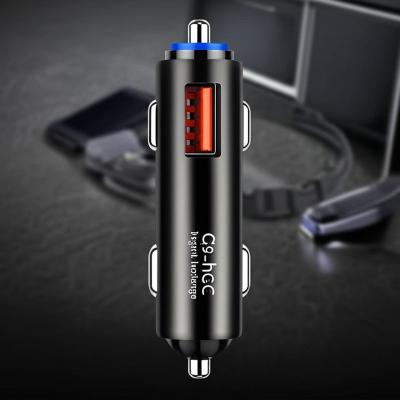 China Dual USB Car Charger 12V-24V Input with 2.4A 3.0A Output for sale
